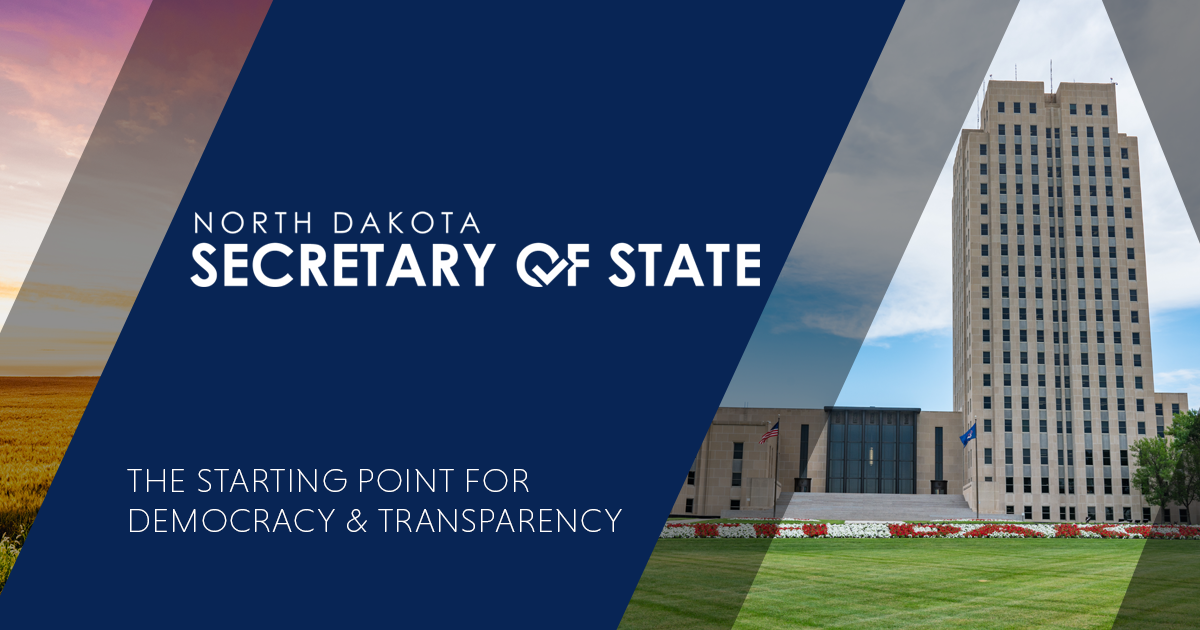 Elections - Current/Past | Secretary of State | North Dakota